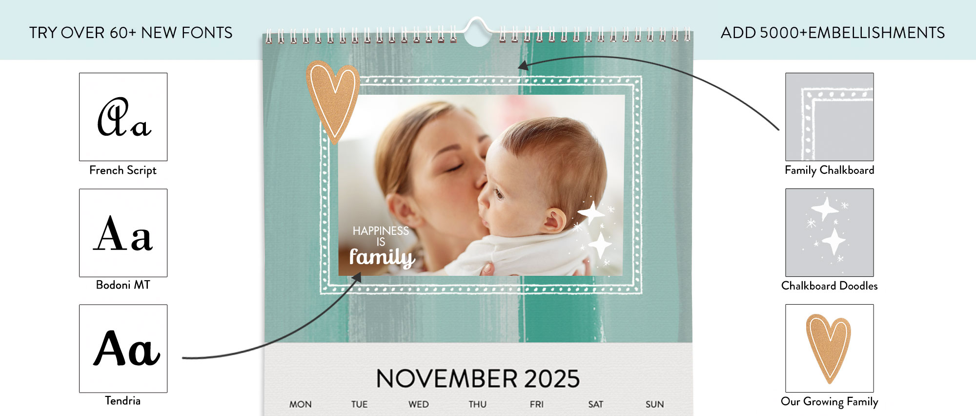 Personalised Calendars 2026 | Photo Calendars
